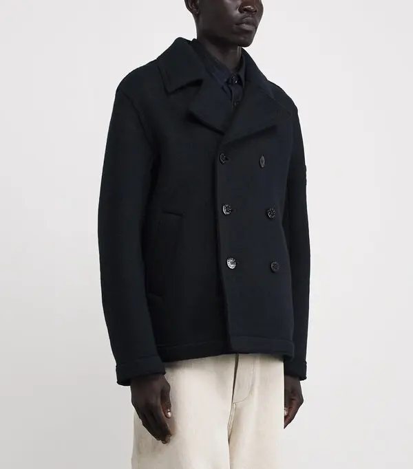 Stone Island Wool Felted Pea Coat