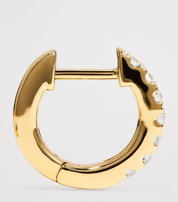 Harrods Diamond Huggie Earrings
