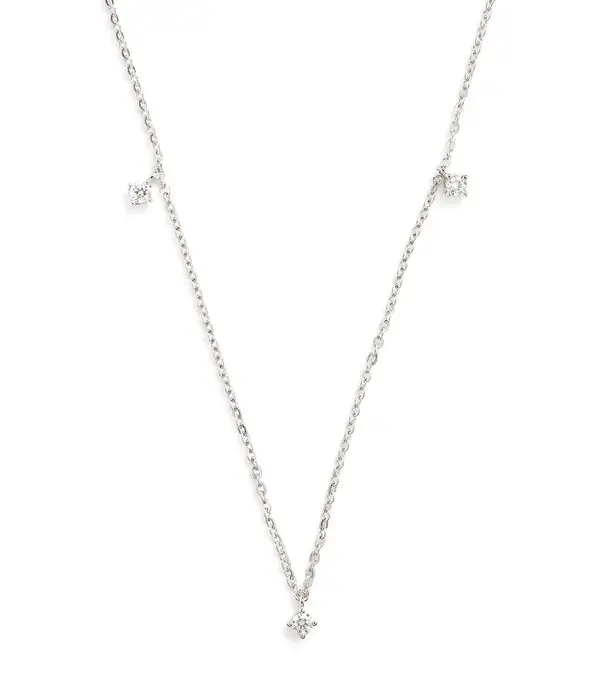 Harrods Gold And Diamond Necklace - White