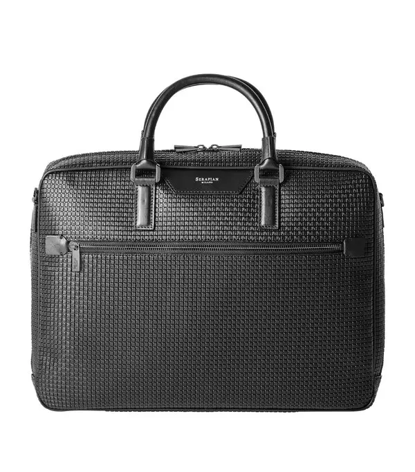 SERAPIAN Slim Stepan Briefcase - Black