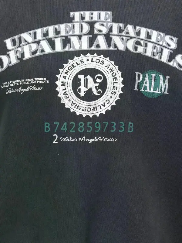 Palm Angels Graphic Print Crew-neck Sweatshirt
