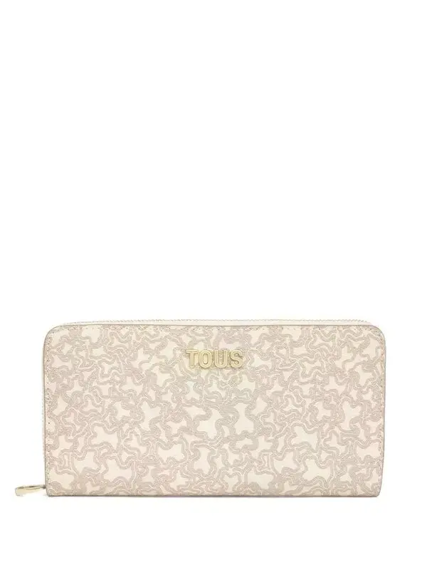 TOUS Zip-around Floral Wallet - Neutrals