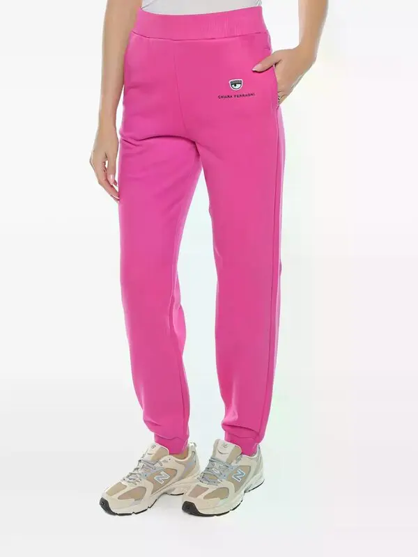 CHIARA FERRAGNI Logo-embroidered Track Pants