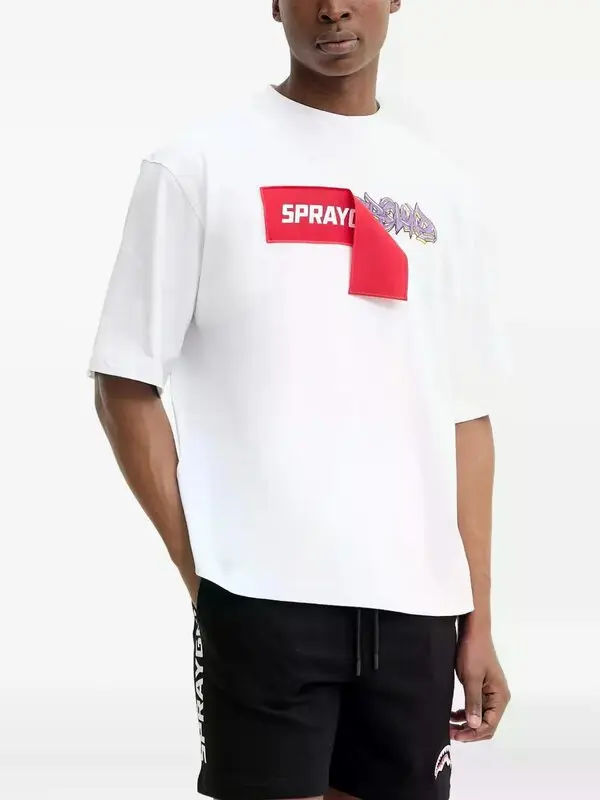 SPRAYGROUND Logo-appliqué Crew-neck T-shirt