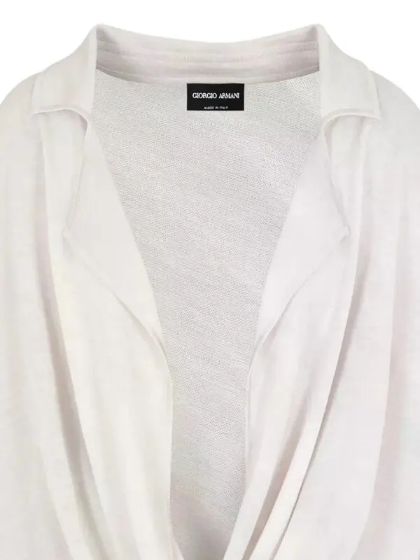 Giorgio Armani Draped Collared Top