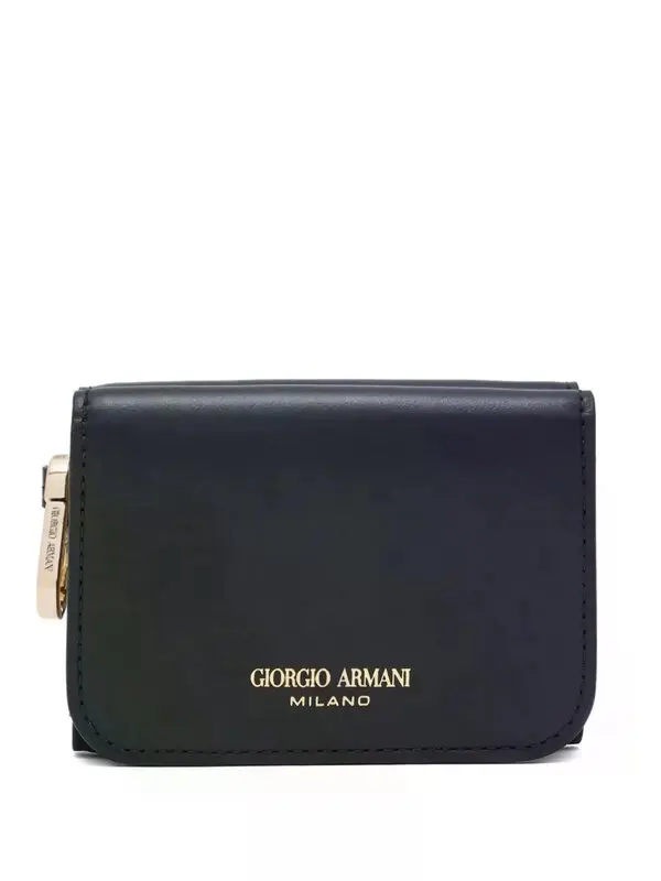 Giorgio Armani Leather Wallet - Black