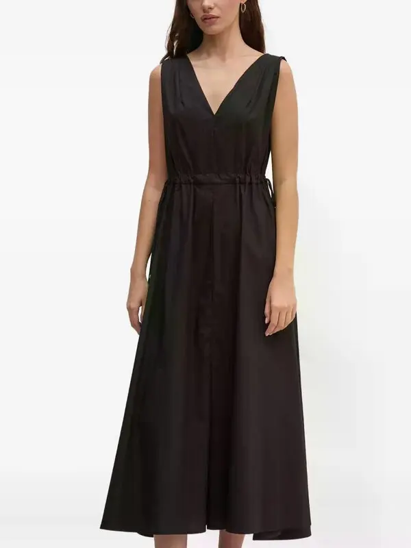 SANDRO FERRONE Drawstring-waist Midi Dress