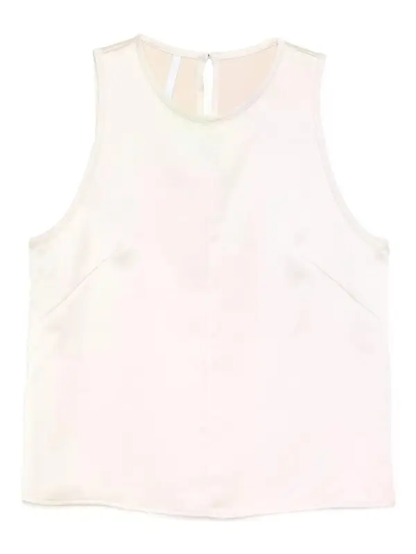 Imperial Sleeveless Satin-finish Top