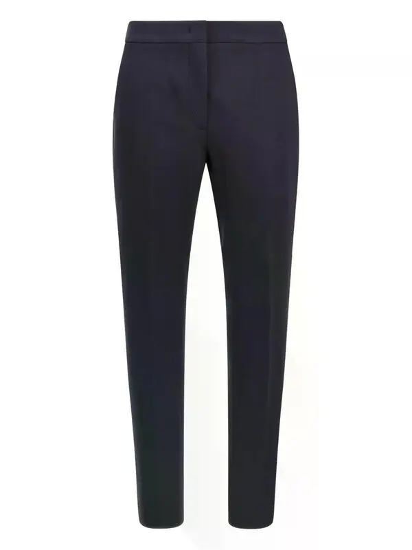 Max Mara Stretched Pleat Trousers - Blue