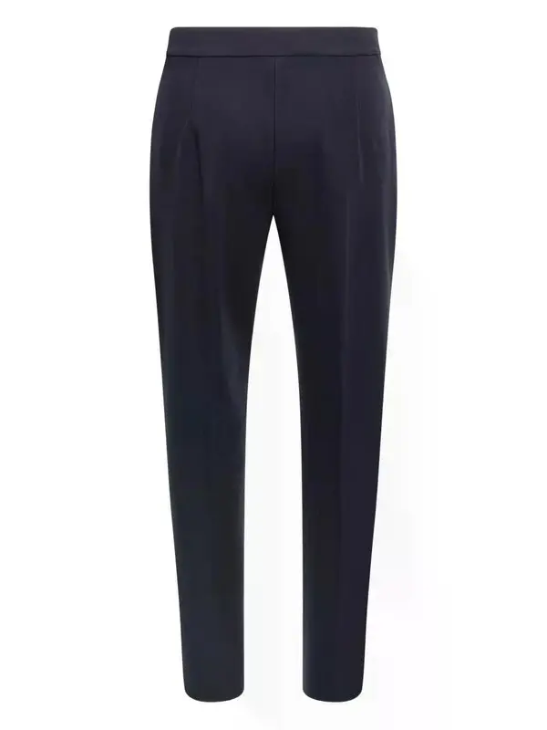 Max Mara Stretched Pleat Trousers - Blue