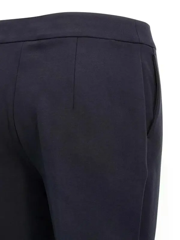 Max Mara Stretched Pleat Trousers - Blue