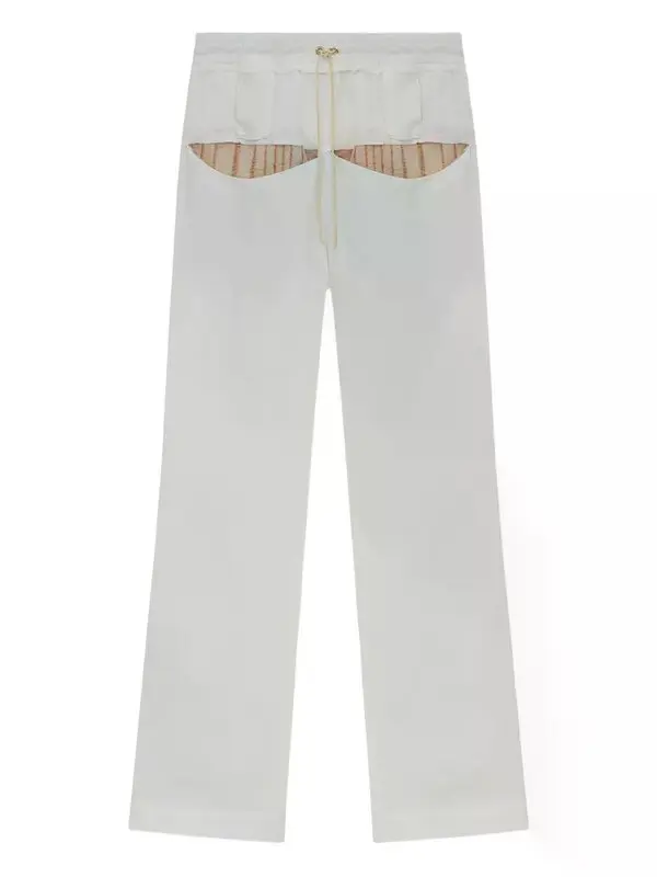 MISCI Cut-out Wide-leg Trousers