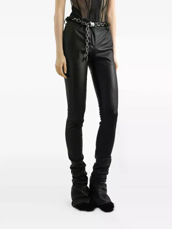 Dolce & Gabbana Stretch Leather Trousers
