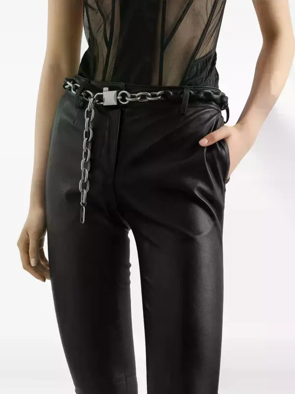 Dolce & Gabbana Stretch Leather Trousers