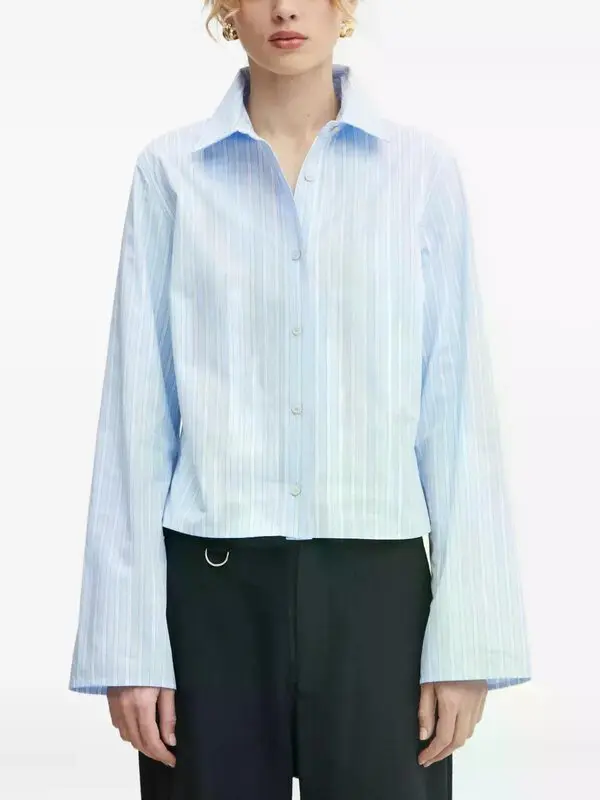 WON HUNDRED Striped Button-down Shirt