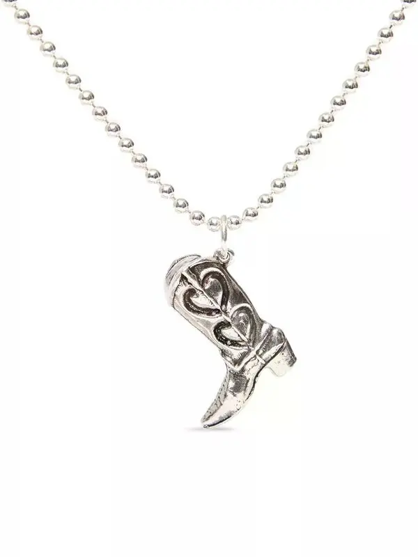 TWOJEYS Boot Pendant Necklace - Silver