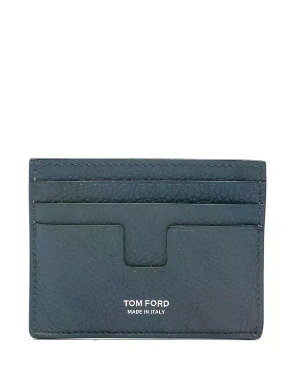 TOM FORD Leather Cardholder - Blue