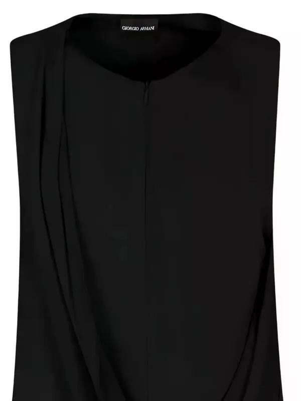 Giorgio Armani Draped Sleeveless Top