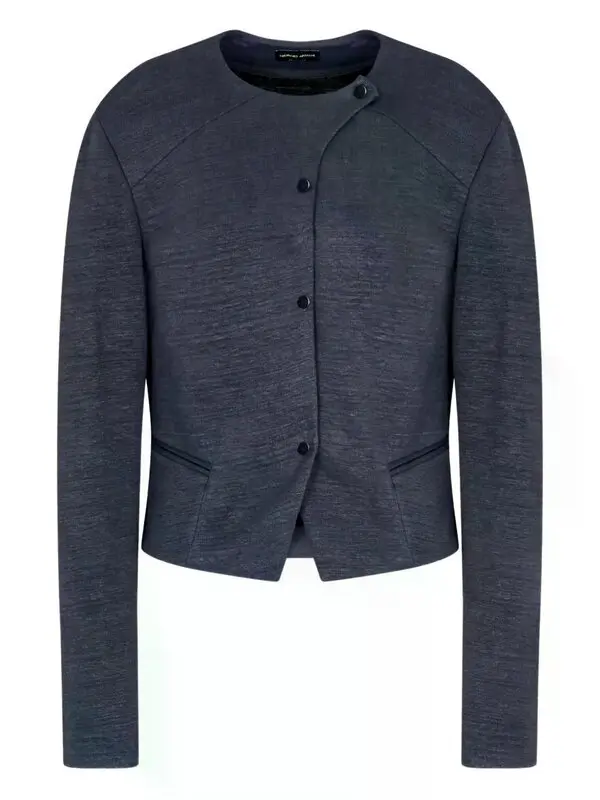 Giorgio Armani Crew-neckline Cropped Jacket