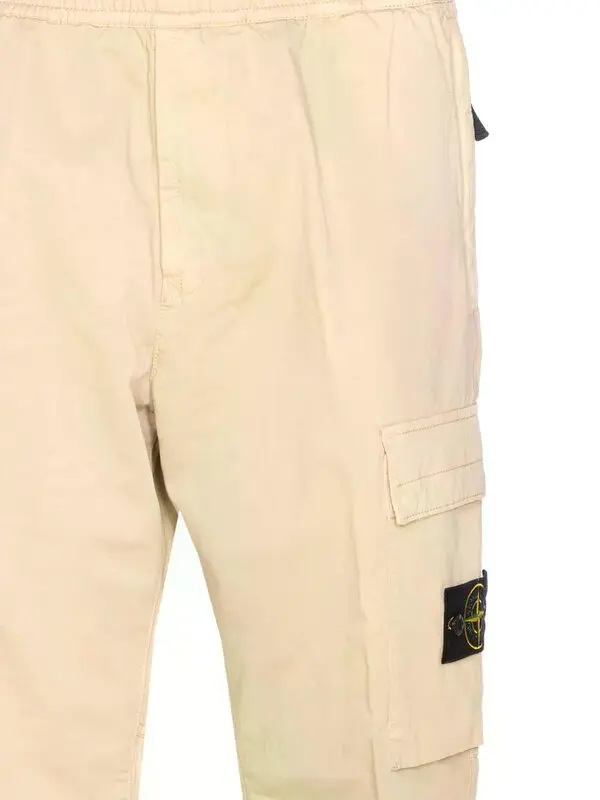Stone Island Compass Badge Trousers - Light And Natural