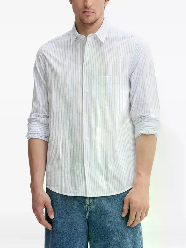 SAMSOE SAMSOE Striped-pattern Long-sleeve Shirt