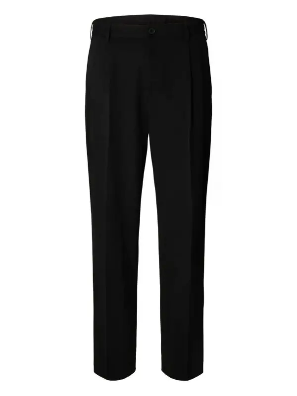SELECTED Pleated Trousers - Black