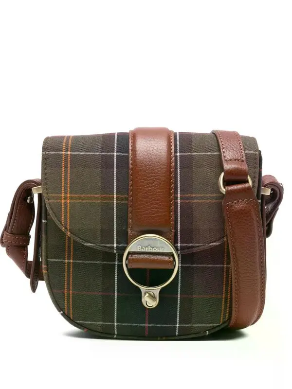 Barbour Tartan Pattern Satchel Bag