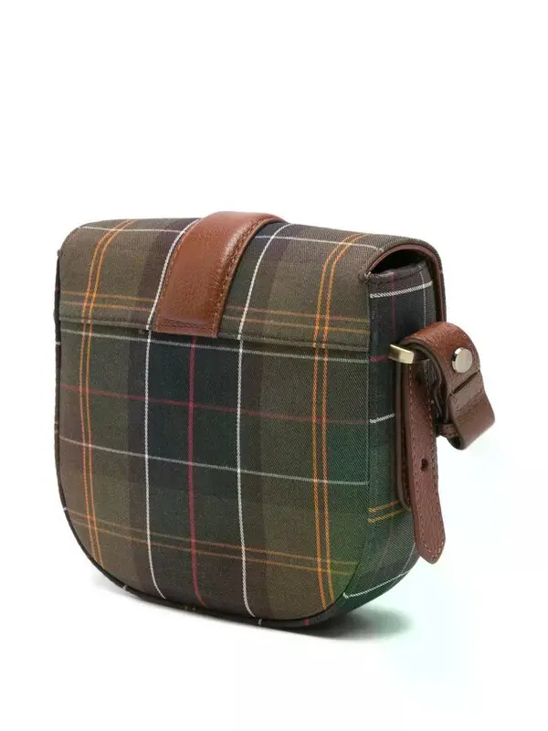 Barbour Tartan Pattern Satchel Bag