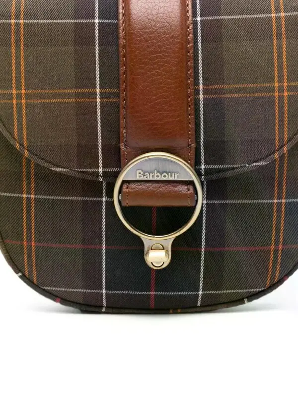 Barbour Tartan Pattern Satchel Bag