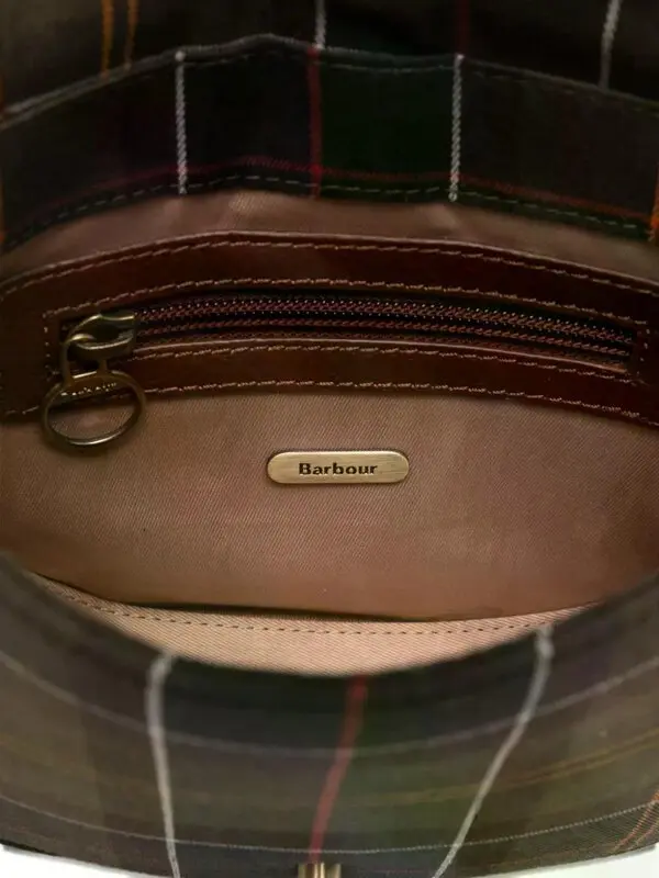 Barbour Tartan Pattern Satchel Bag