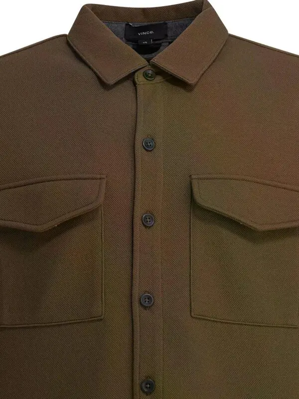 Vince Cotton Blend Shirt Jacket