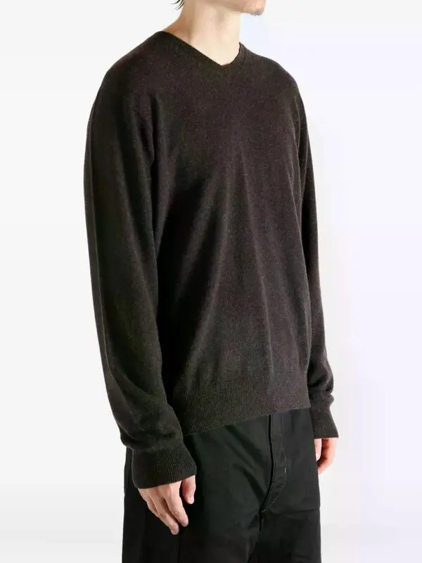 THE ROW V-neck Long Sleeve Sweater
