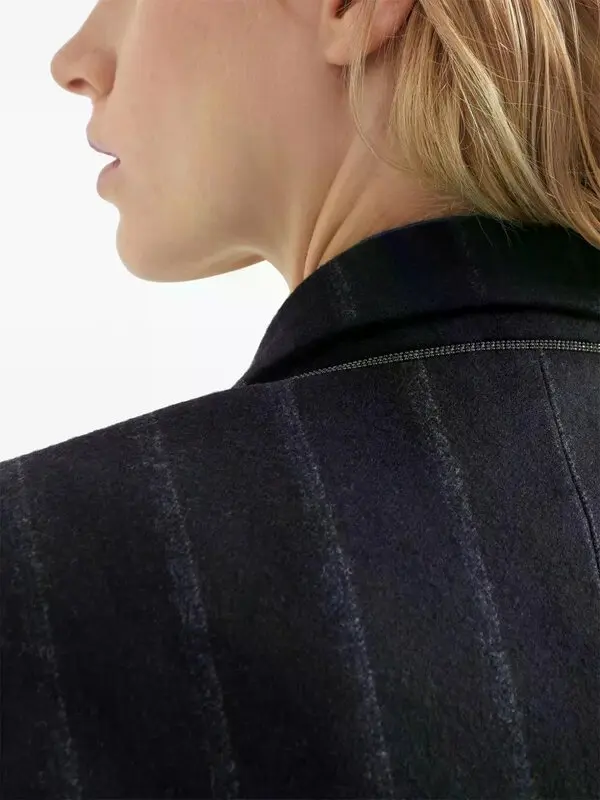Brunello Cucinelli Double-breasted Pinstriped Blazer
