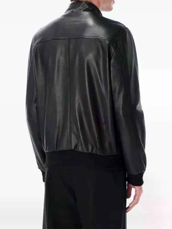 SWORD 6644 Zip-up Leather Jacket
