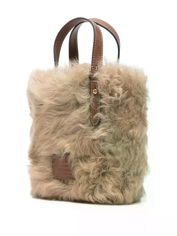 ANYA HINDMARCH Eye-detail Shearling Tote Bag