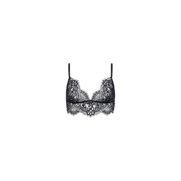 L'Agence Aislin Lace Bralette - Black