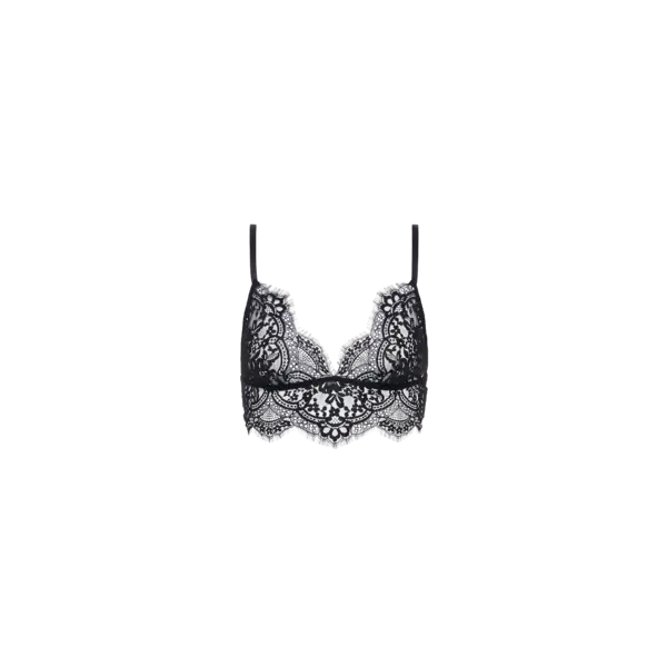 L'AGENCE Aislin Lace Bralette - Black