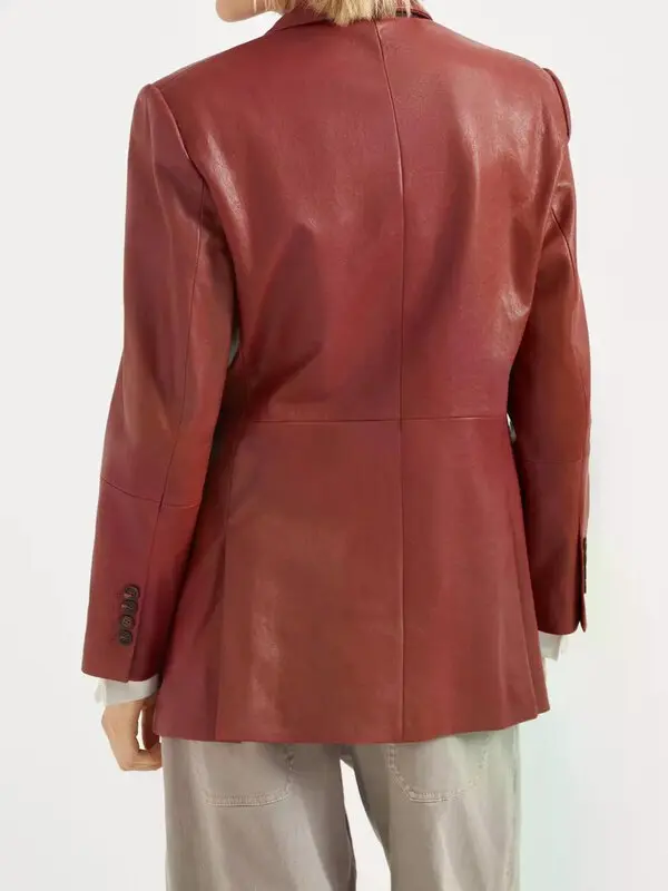Brunello Cucinelli Leather Blazer