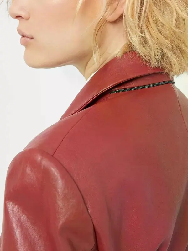 Brunello Cucinelli Leather Blazer