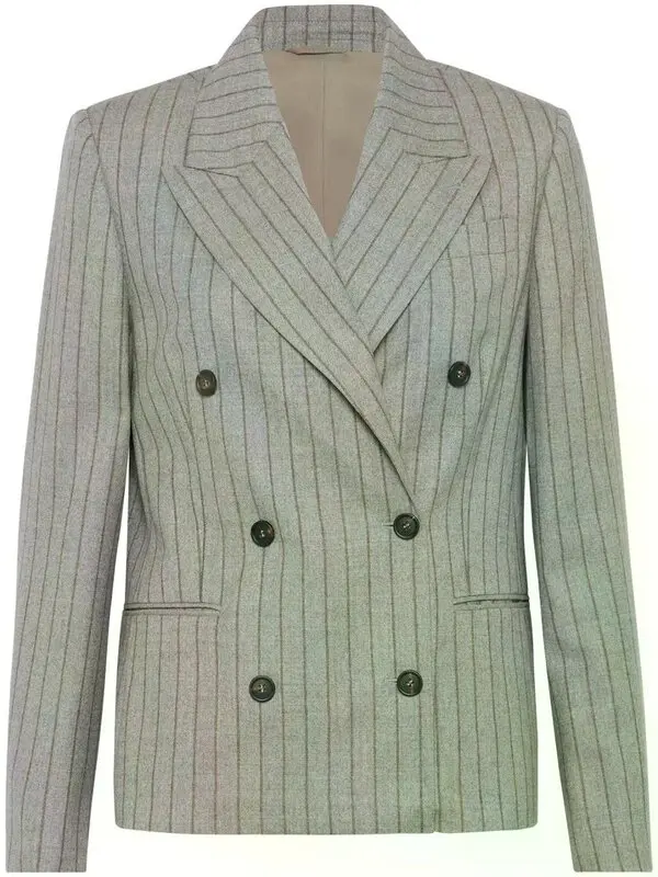 Brunello Cucinelli Pinstripe Double-breasted Blazer