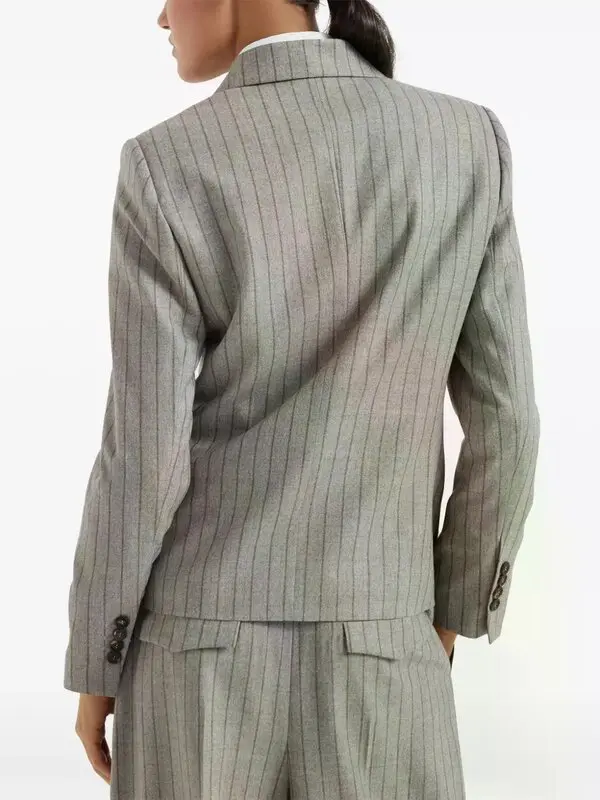 Brunello Cucinelli Pinstripe Double-breasted Blazer