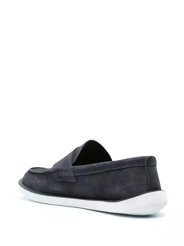 Camper Wagon Suede Penny Loafers