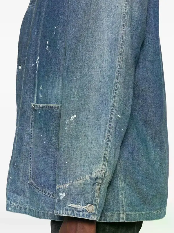 Visvim Patch-pocket Denim Overcoat