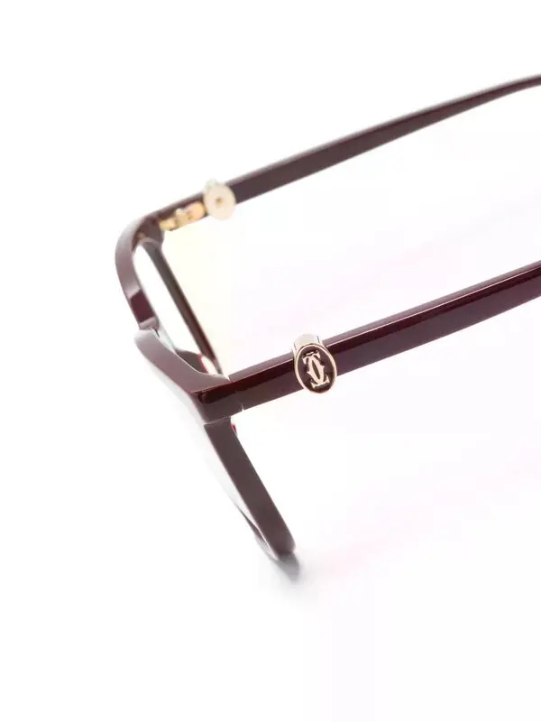 Cartier Square-frame Eyeglasses - Red