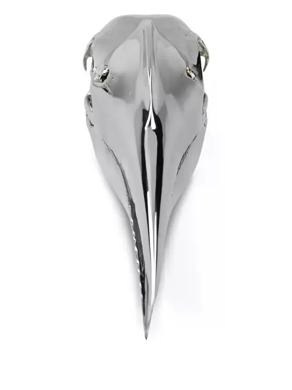 PARTS OF FOUR Wrinkled Hornbill Skull Sculpture - Silver