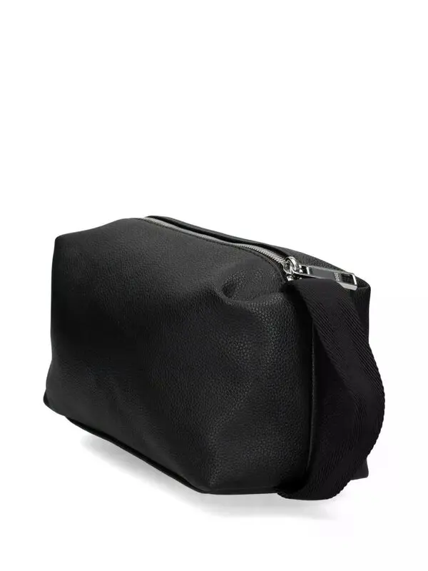 BOSS Faux-leather Deed-logo Washbag