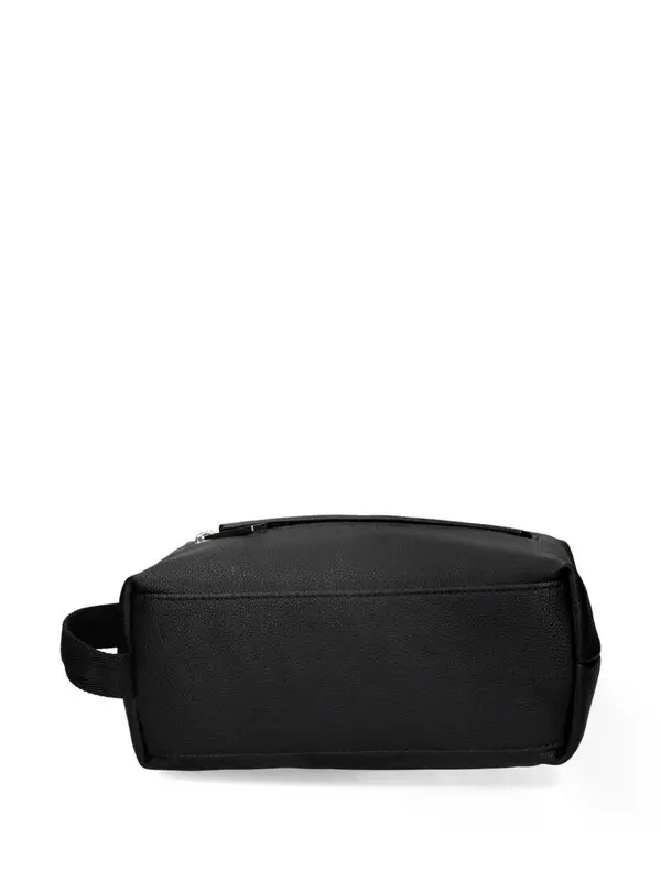 BOSS Faux-leather Deed-logo Washbag