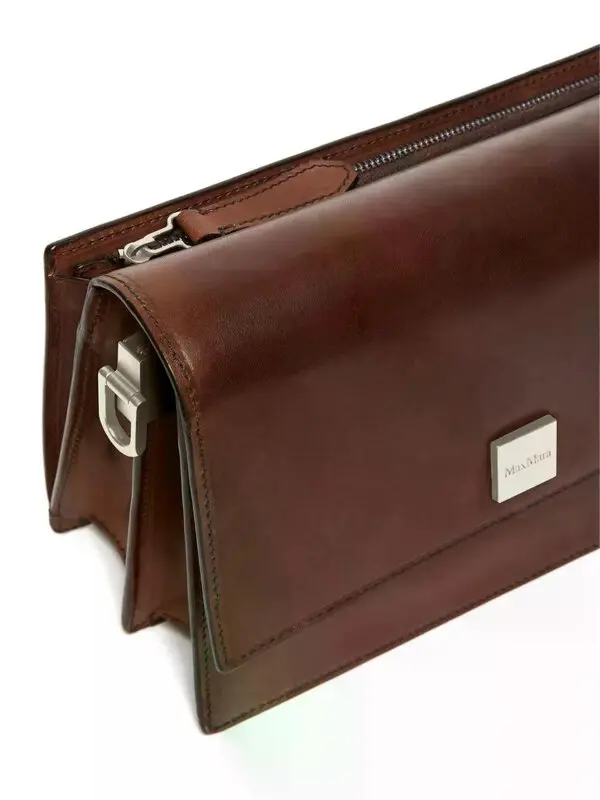 Max Mara Biancaroughs Leather Shoulder Bag - Brown