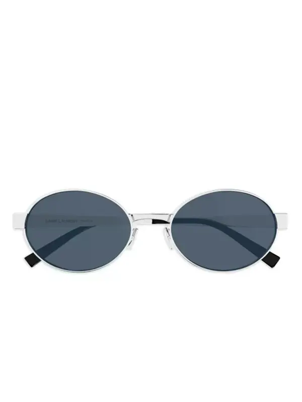 Saint Laurent Round Frame Sunglasses - Silver
