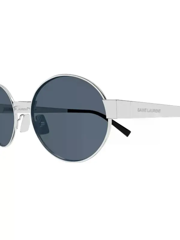 Saint Laurent Round Frame Sunglasses - Silver